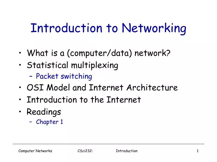 PPT - Introduction to Networking PowerPoint Presentation, free download - ID:262590