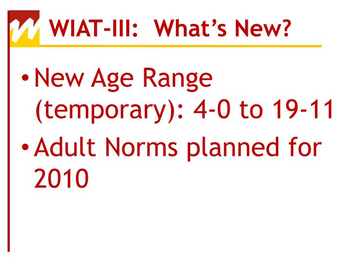 PPT - Introduction to the WIAT-III PowerPoint Presentation - ID:264018