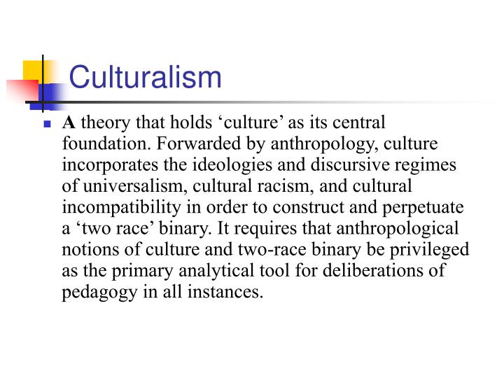 PPT - Discourses of Difference: Cognitive Imperialism, Culturalism and ...