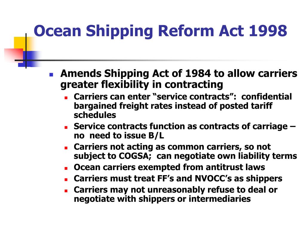 PPT - The Carriage of Goods and the Liability of Air and Sea Carriers ...