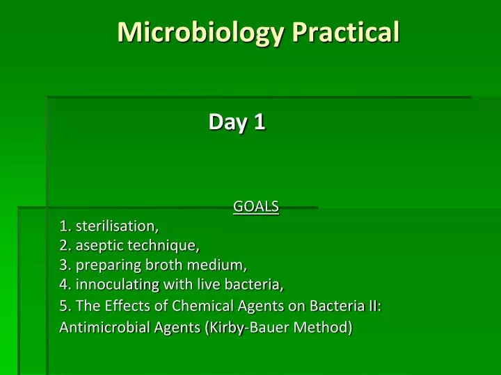 PPT - Microbiology Practical PowerPoint Presentation, free download ...