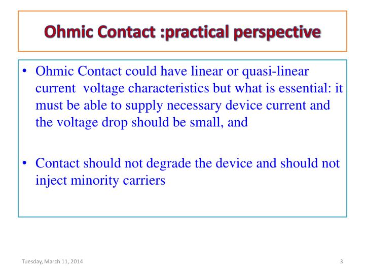 PPT - Contact Resistance Measurement Techniques between Metal semi ...