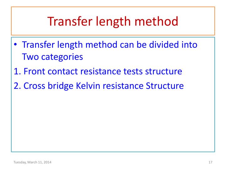 PPT - Contact Resistance Measurement Techniques between Metal semi ...