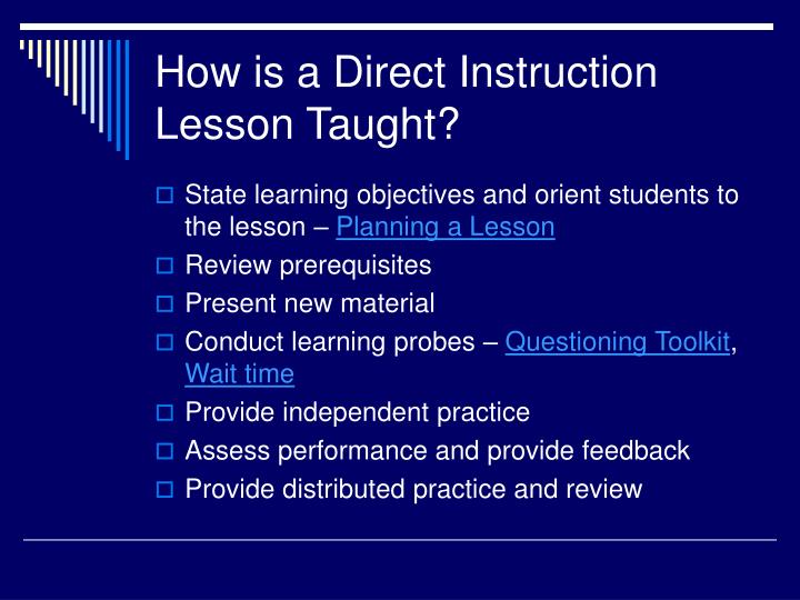 PPT - Direct Instruction PowerPoint Presentation - ID:265670