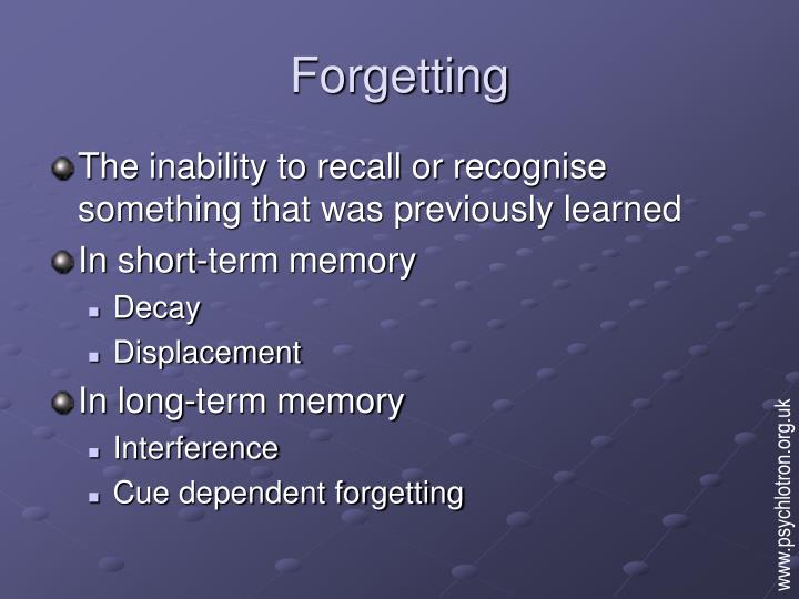 PPT - Forgetting PowerPoint Presentation, free download - ID:265802