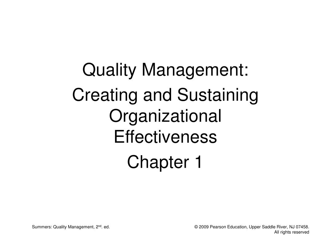 PPT - Quality Management: Creating and Sustaining Organizational ... PPT - Quality Management: Creating and Sustaining Organizational ...