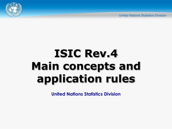 PPT - United Nations Statistics Division PowerPoint Presentation, free ...