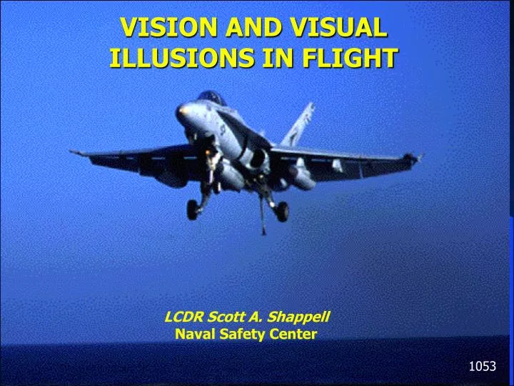 PPT - VISION AND VISUAL ILLUSIONS IN FLIGHT PowerPoint Presentation ...