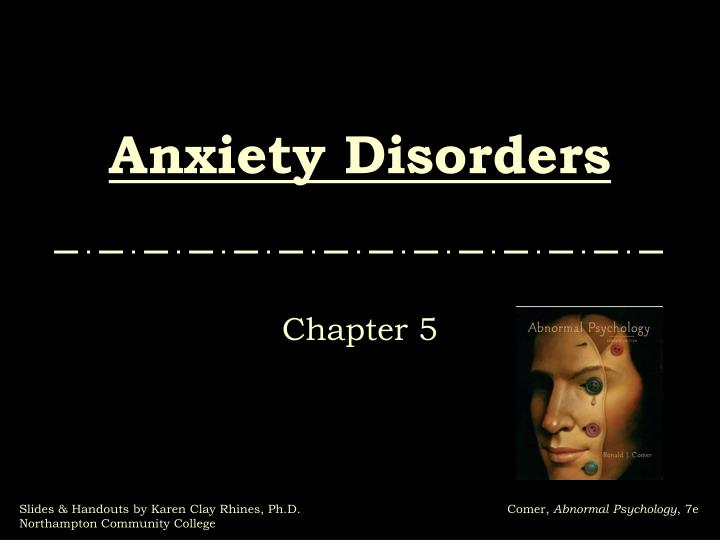 PPT - Anxiety Disorders PowerPoint Presentation, free download - ID:267580