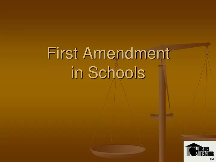 PPT - First Amendment in Schools PowerPoint Presentation, free download ...