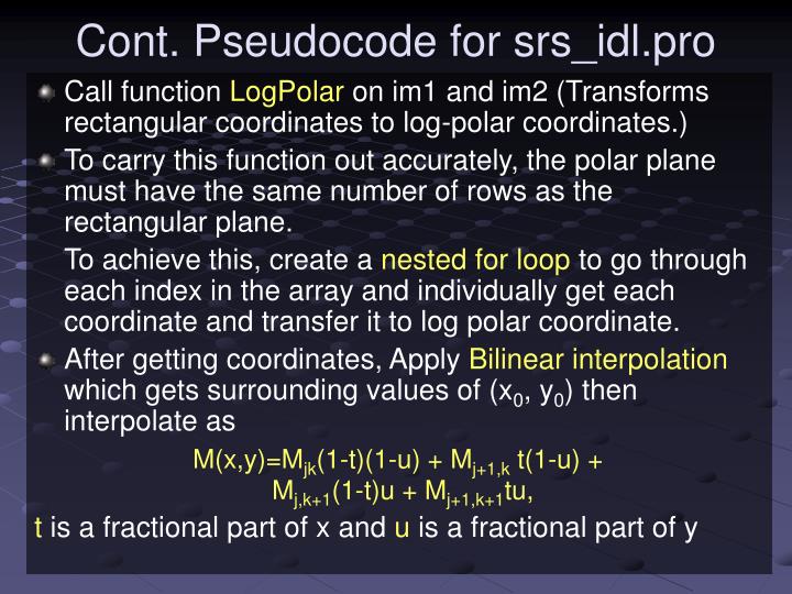 PPT - Understanding FFT- based algorithm to calculate image displacements with IDL programming ...