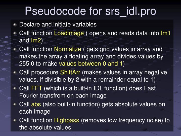 PPT - Understanding FFT- based algorithm to calculate image displacements with IDL programming ...