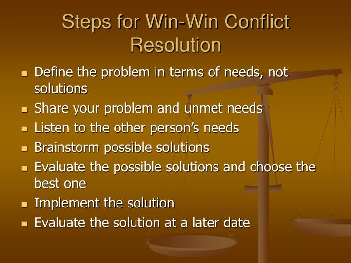 PPT - Resolving Interpersonal Conflict PowerPoint Presentation - ID:268635