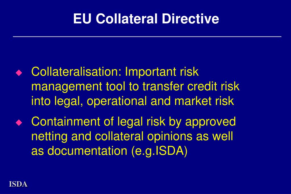 PPT - International Swaps and Derivatives Association, Inc. Collateral ...