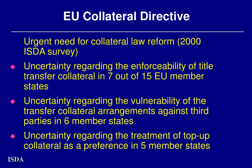 PPT - International Swaps and Derivatives Association, Inc. Collateral ...