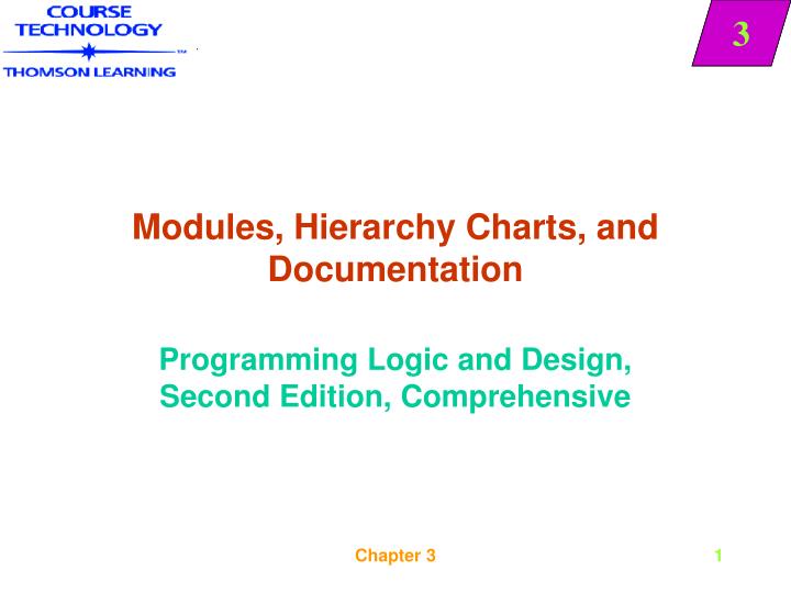 PPT - Modules, Hierarchy Charts, and Documentation PowerPoint ...