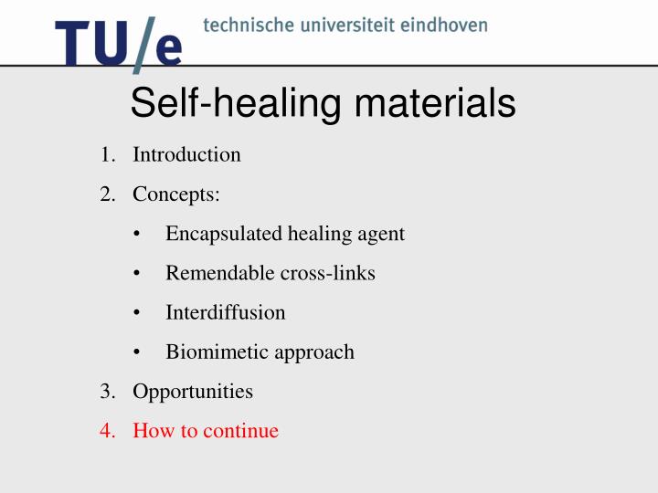 PPT - Self-healing materials PowerPoint Presentation - ID:269620