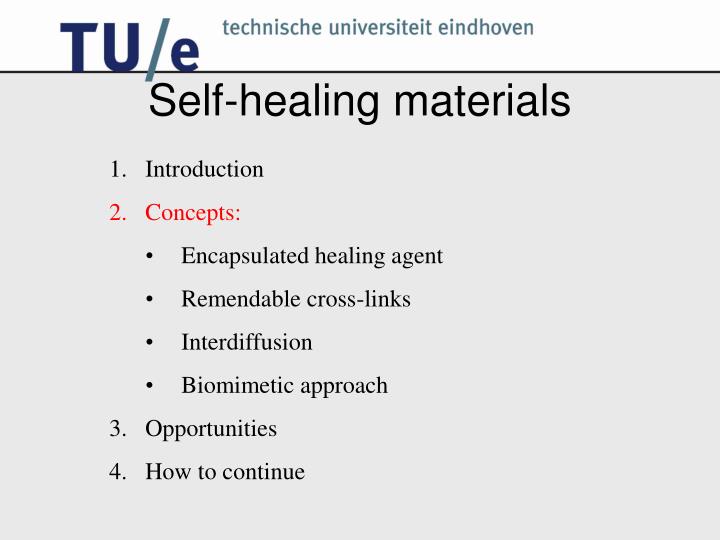 PPT - Self-healing materials PowerPoint Presentation - ID:269620