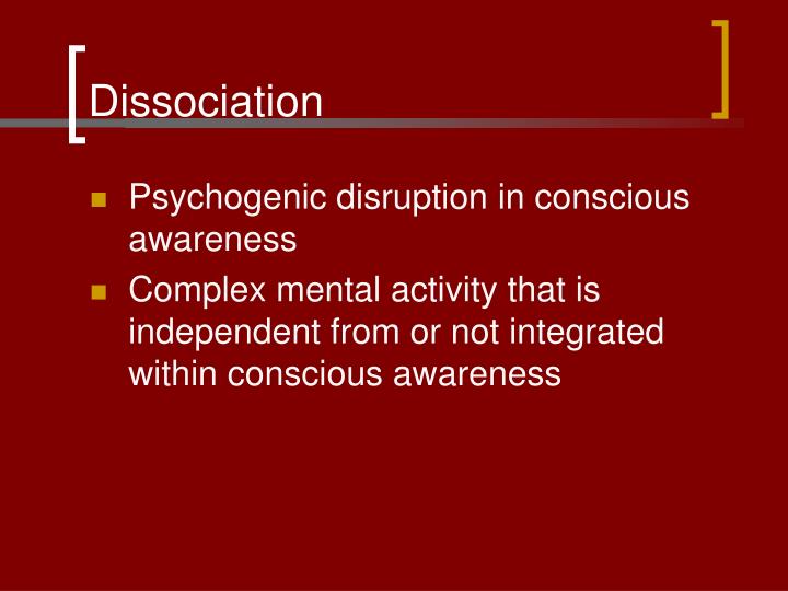 PPT - Dissociative Disorders PowerPoint Presentation - ID:269895
