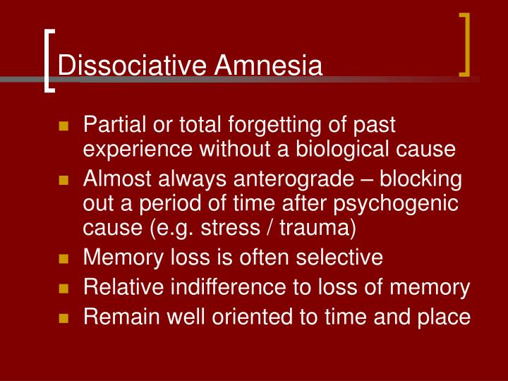 PPT - Dissociative Disorders PowerPoint Presentation - ID:269895