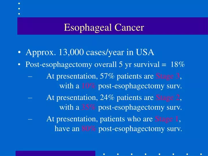 Ppt Esophageal Cancer Powerpoint Presentation Free Download Id 269980