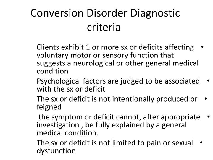 PPT - Somatoform and Dissociative Disorders PowerPoint Presentation ...