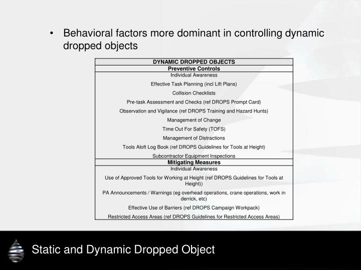 PPT - Applying DROPS approach to preventing dropped object incidents In ...