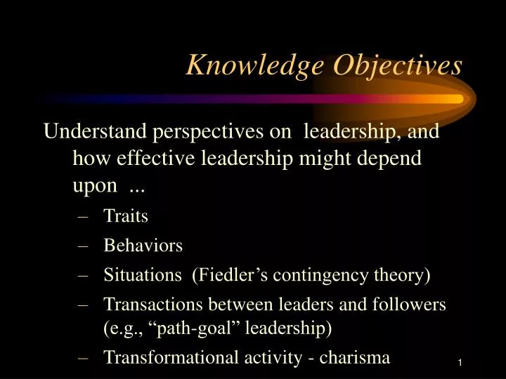 PPT - Knowledge Objectives PowerPoint Presentation, free download - ID ...
