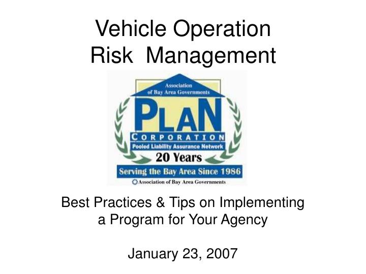 PPT - Vehicle Operation Risk Management PowerPoint Presentation, free ...