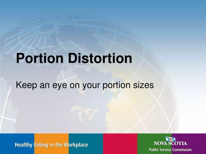 PPT - Portion Distortion PowerPoint Presentation, free download - ID:270862