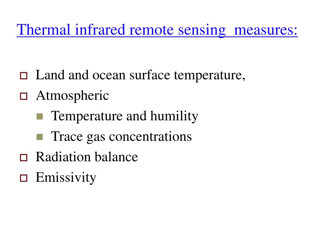 PPT - Thermal Infrared Remote Sensing PowerPoint Presentation, free ... PPT - Thermal Infrared Remote Sensing PowerPoint Presentation, free ...