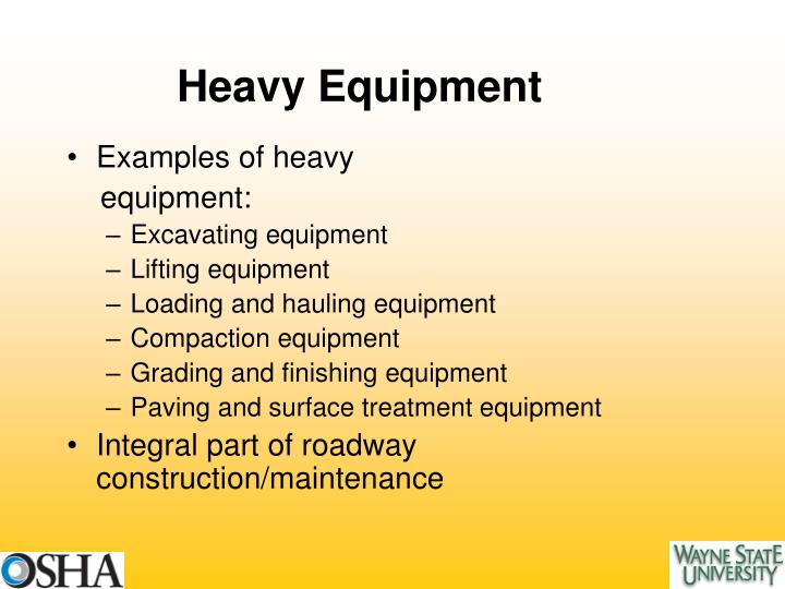 PPT - Module 3: Heavy Equipment PowerPoint Presentation - ID:271474