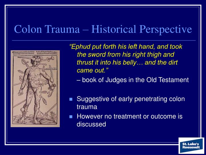 PPT - Colorectal Trauma PowerPoint Presentation - ID:271854