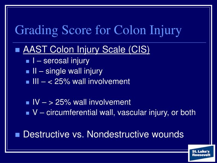 PPT - Colorectal Trauma PowerPoint Presentation - ID:271854