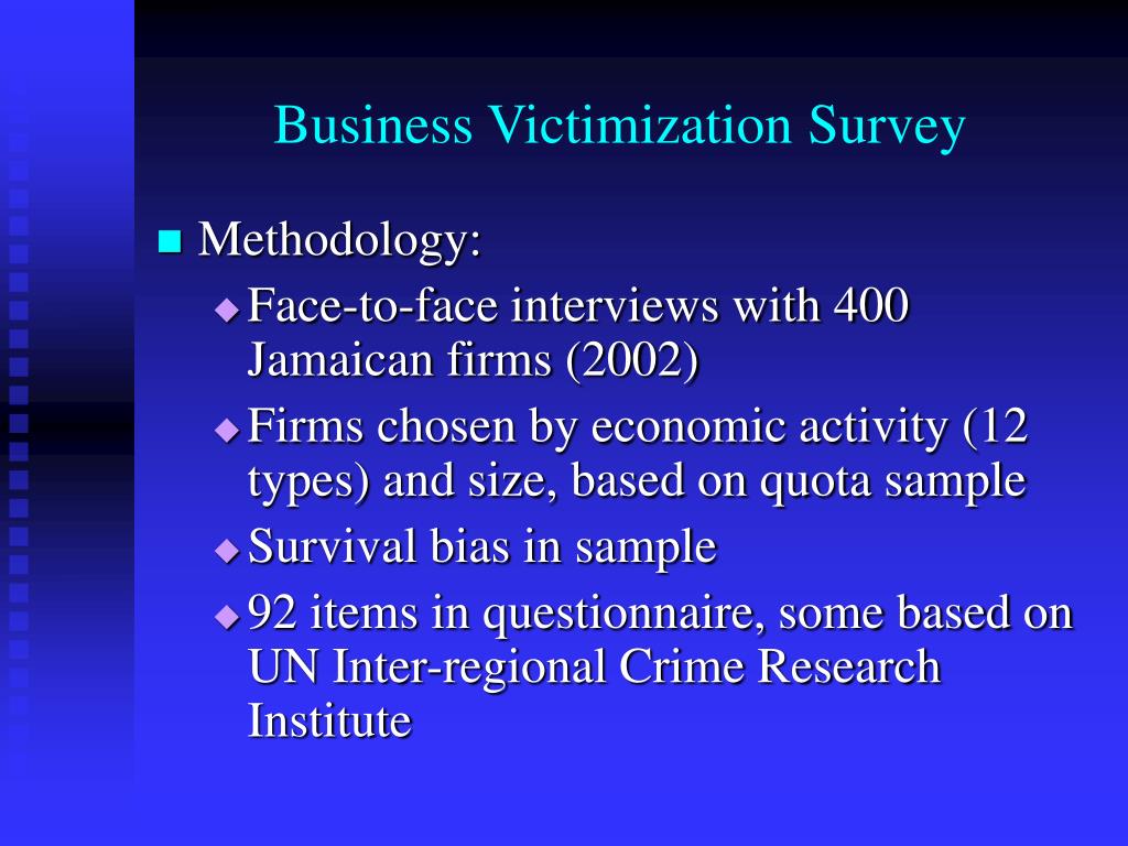 PPT - Impact of Crime on Business and the Investment Climate in Jamaica ...