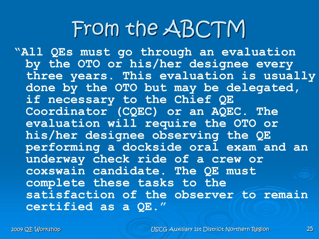 Ppt 2009 Auxiliary Boat Crew Qualification Examiner Workshop