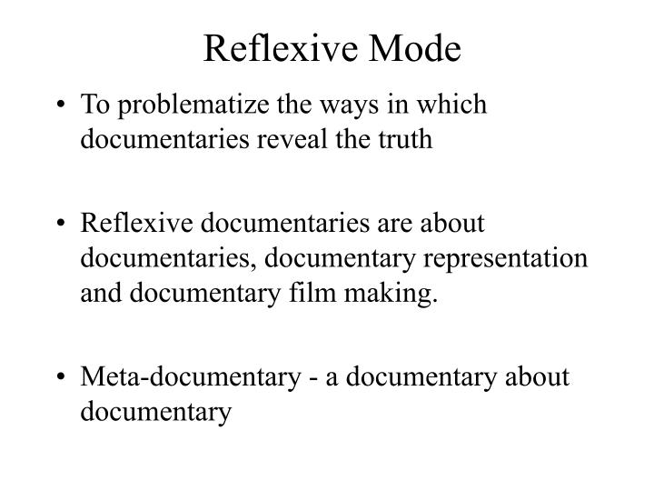 PPT - Five Modes of Documentary Representation PowerPoint Presentation ...
