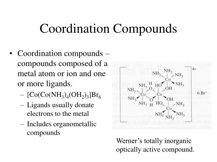 PPT - Coordination Chemistry I: Structures and Isomers PowerPoint ...
