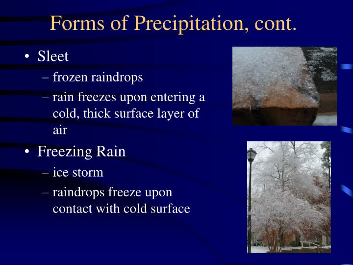 PPT - Forms of Precipitation PowerPoint Presentation - ID:27526