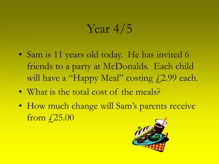 PPT - Year 4/5 PowerPoint Presentation, free download - ID:275794