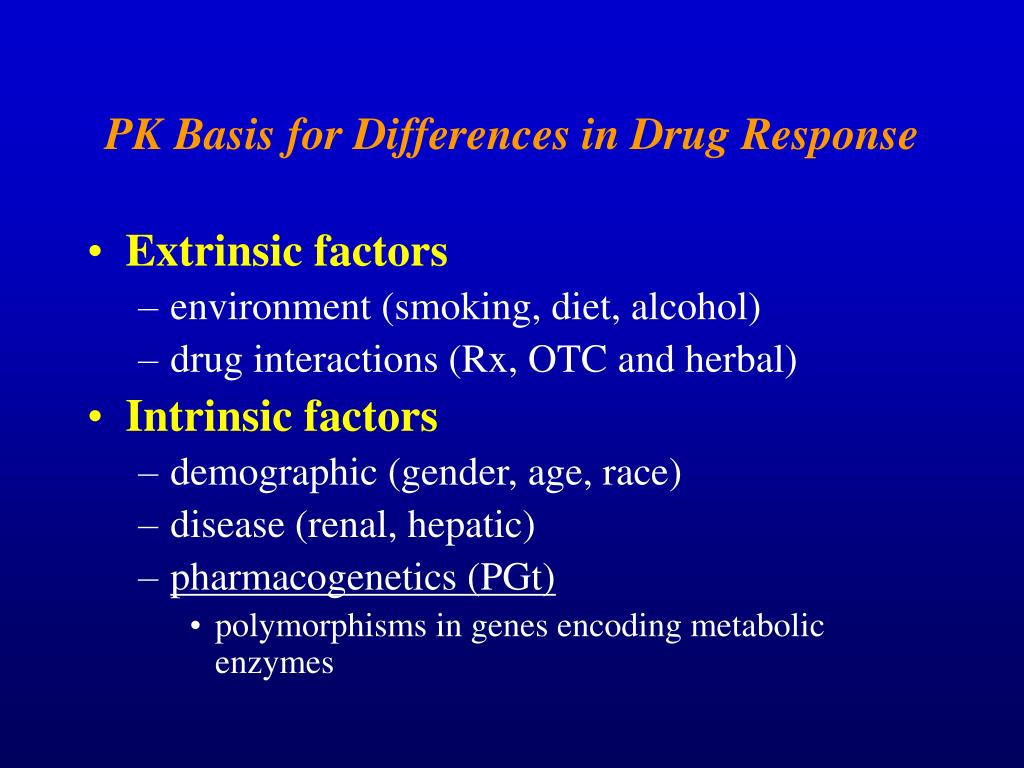 PPT - Pharmacogenetics (PG): Drug Metabolism and Dosage PowerPoint ...