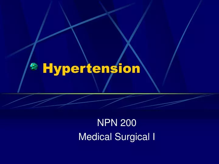 PPT - Hypertension PowerPoint Presentation, free download - ID:275854