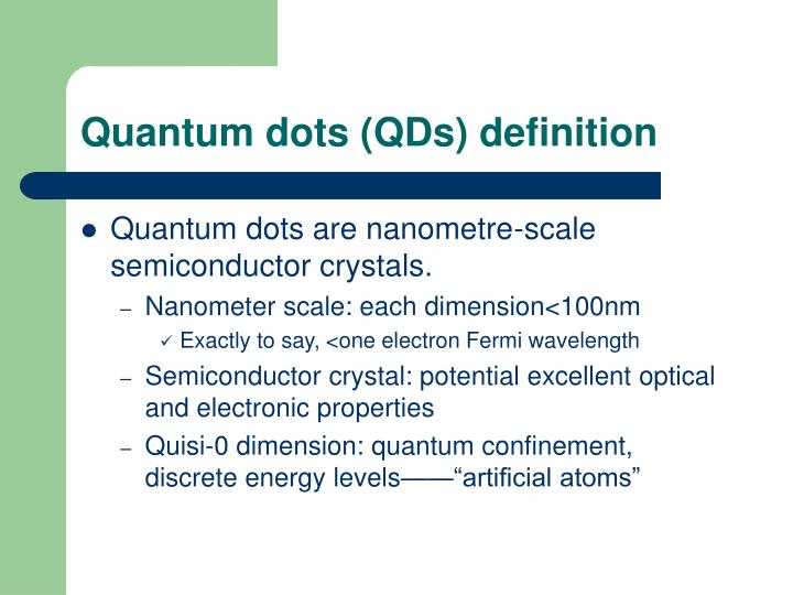 PPT - Electrochromic Nanocrystal Quantum Dots PowerPoint Presentation ...