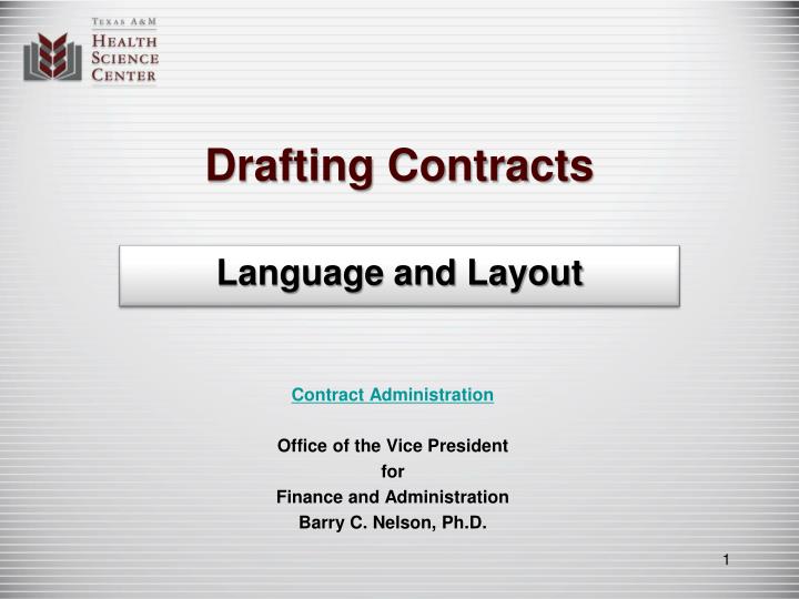PPT - Drafting Contracts PowerPoint Presentation, free download - ID:277325