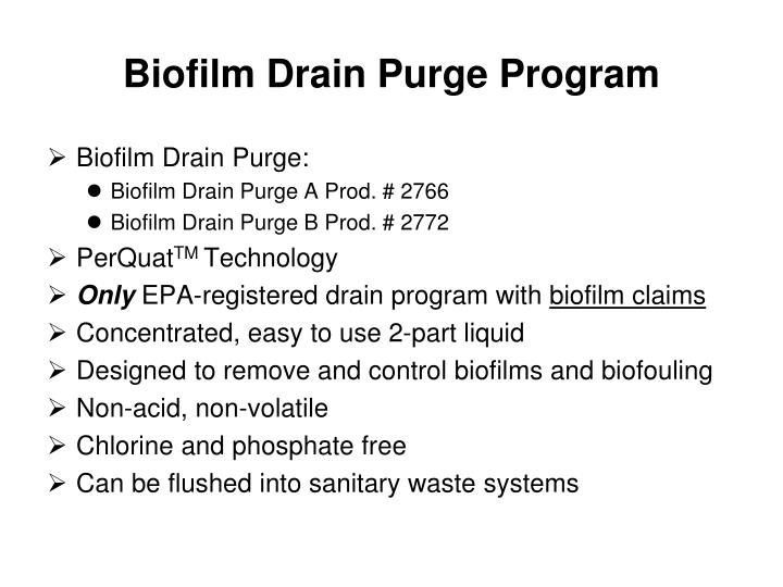 PPT - Innovative Solution to Control Biofilm in Drains PowerPoint ...
