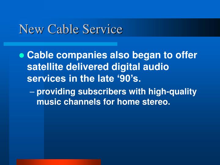 PPT - Cable Industry PowerPoint Presentation - ID:277997