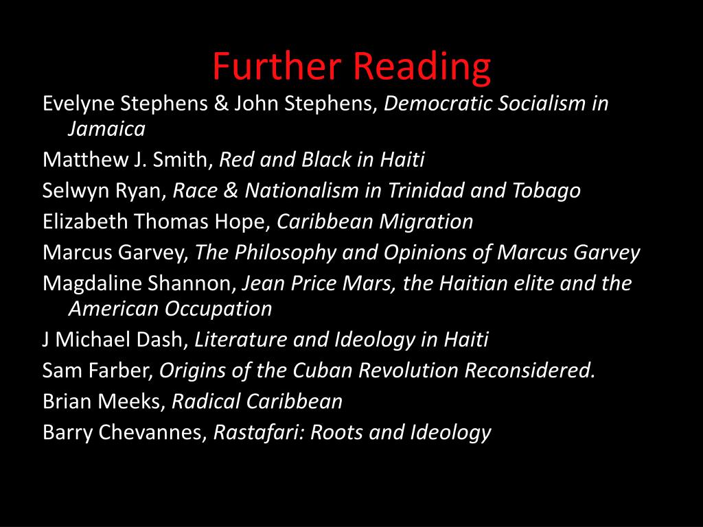 PPT - The Role of the Caribbean in Black Intellectual Movements, 1940s ...