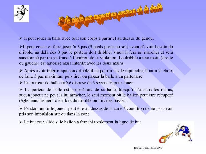 PPT - LES REGLES DU HANDBALL PowerPoint Presentation - ID:278492