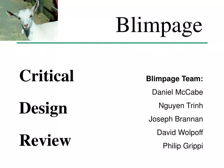 PPT - Critical Design Review PowerPoint Presentation, free download ...