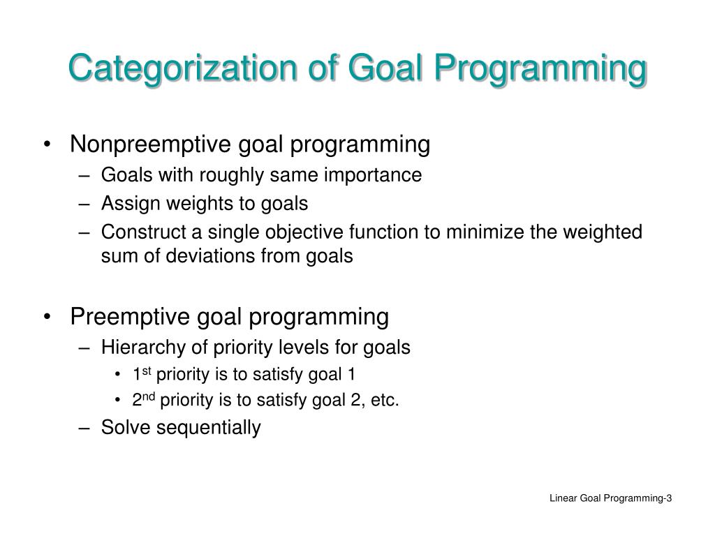 PPT - Linear Goal Programming PowerPoint Presentation, free download ... PPT - Linear Goal Programming PowerPoint Presentation, free download ...